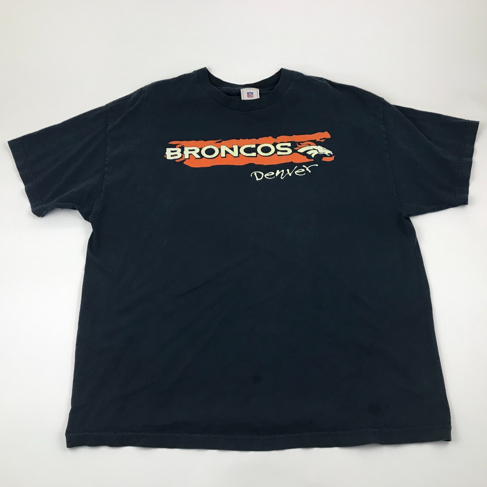 Denver Broncos Shirt Size 2XL XXL Blue Orange Short Sleeve NFL Football ...