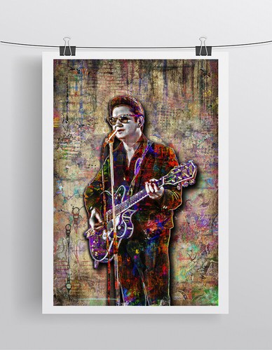 ROY ORBISON 24x36in Poster, Roy Orbison Tribute Print Free Shipping US ...