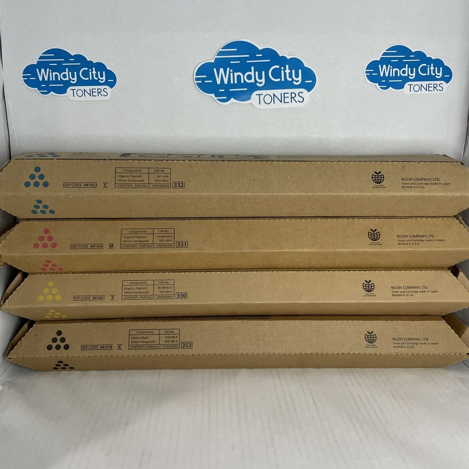 Genuine Ricoh MP C3501 / C3300 / C9135 Complete SET Toner Cartridge ...