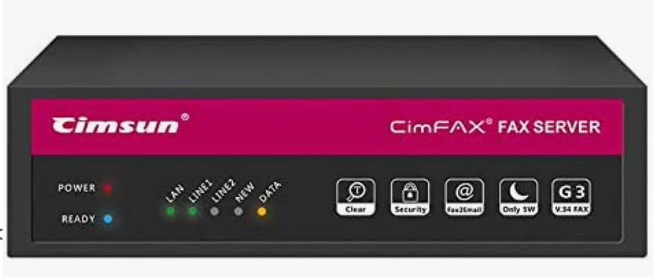 Cimfax fax server T5 2-line analog fax server CF-P4280 | eBay