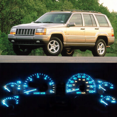 Ice Blue Gauge Cluster Dash Instrument LED kit for ZJ Jeep Grand ...