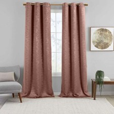 Royal Hotel Virginia Grommet Blackout Weave Embossed Window Curtain ...