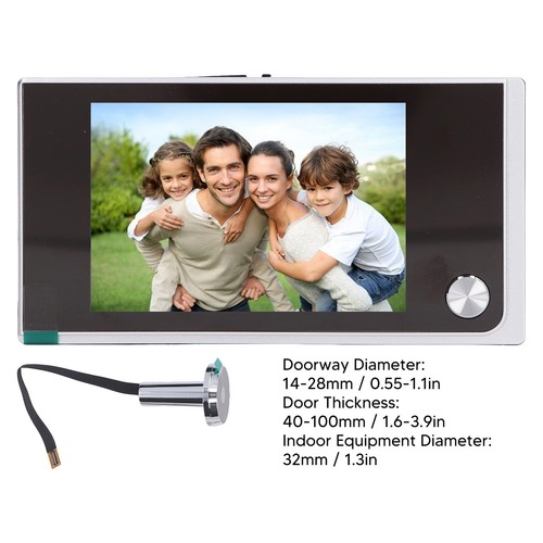 3.5 Inch LCD Digital Door Viewer Monitor Visual Door Bell Monitoring ...