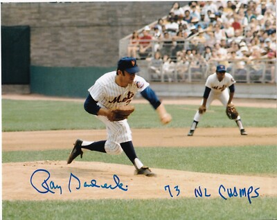 RAY SADECKI NEW YORK METS 1973 NL CHAMPS ACTION SIGNED 8x10 | eBay
