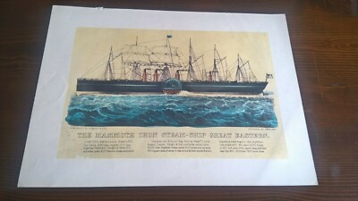 REPRO - PRINTING - GREAT EASTERN STEAM-SHIP - PRINTED IN NEW YORK ...
