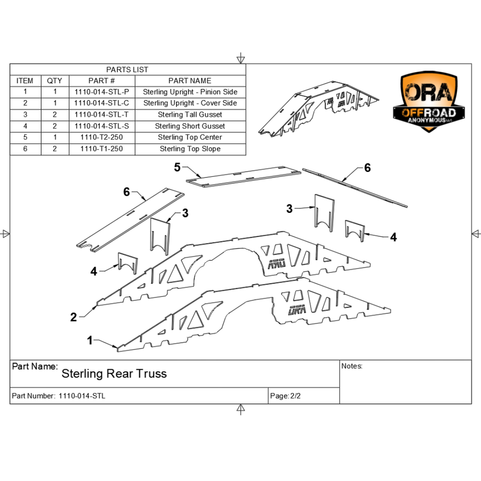 Ford Sterling 10.5" Rear Axle Truss - Weld-on 10.25 Sterling Truss | eBay