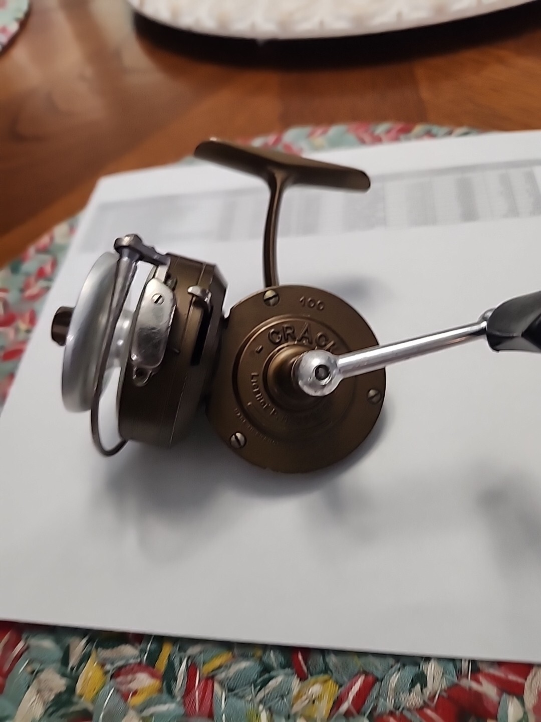 Vintage CRACK 100 Spinning Fishing Reel made in France