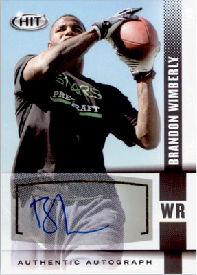 A7029- 2014 SAGE HIT Autographs Black #A109 Brandon Wimberly Auto - NM ...