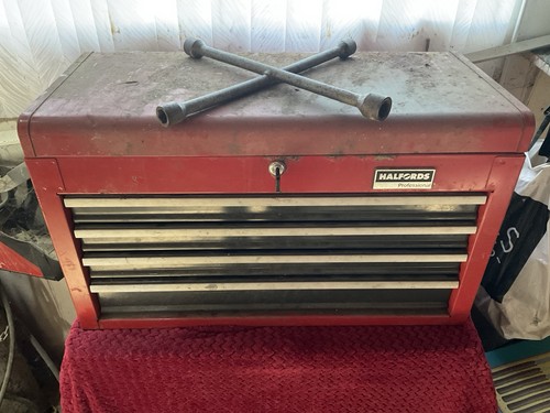 Halfords Professional tool box with drawers and Tools. Collection Only ...