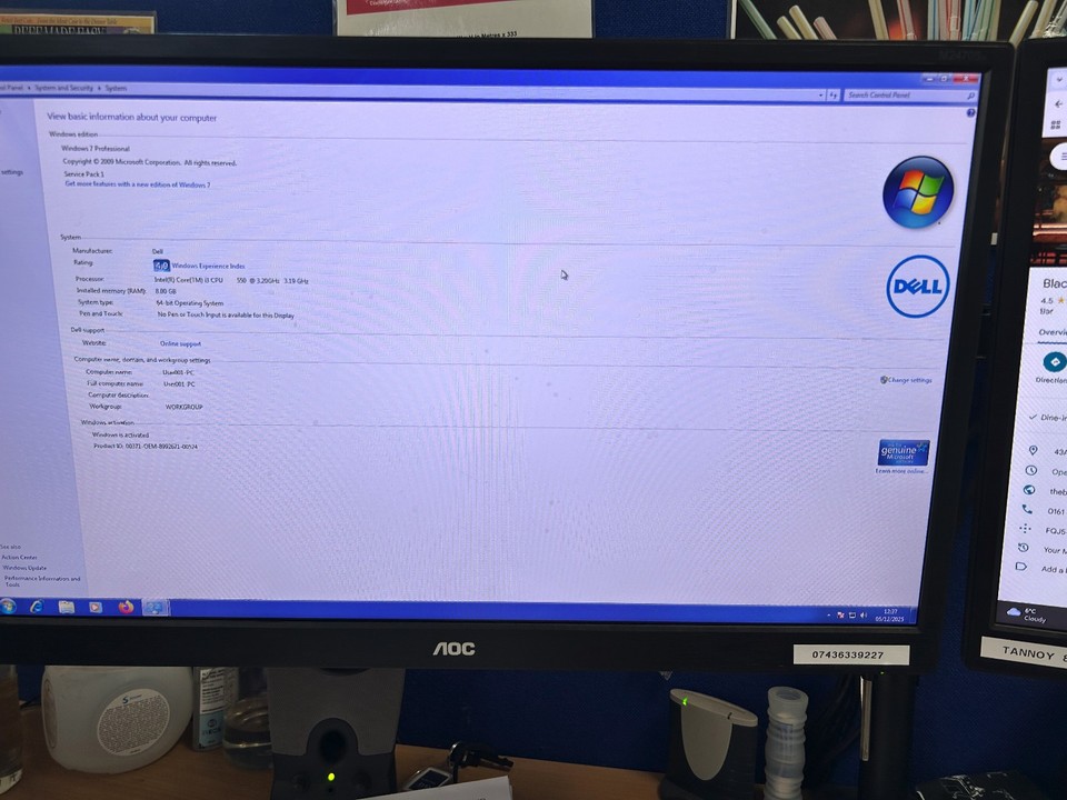 Cheap Dell Desktop PC Optiplex 980 Intel Core i3 550 SSD 250GB 8GB RAM ...