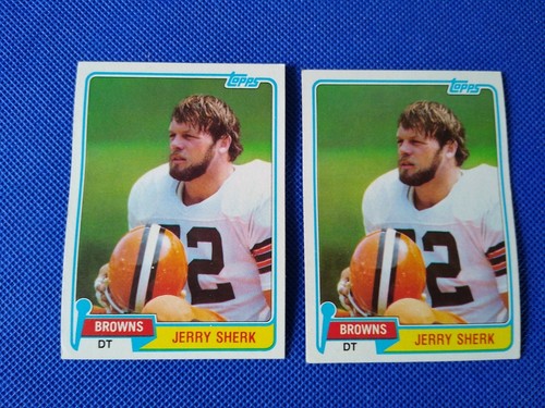 (2 Cards) JERRY SHERK 1981 TOPPS FOOTBALL CARD #149 CLEVELAND BROWNS | eBay