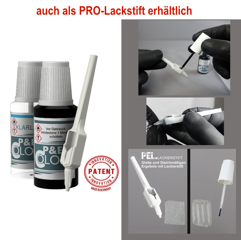 Lackstift-Set für MERCEDES 787 MOUNTAIN GRAU mit Klarlack 2x20ml inkl. Tupfer | eBay