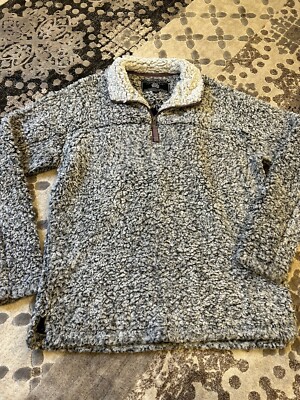 $135 True GRIT SHERPA Frosty Tip PULLOVER 1/4 ZIP Sz XS Mens Sz Sm ...