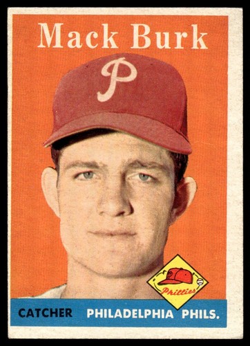 1958 Topps Mack Burk Philadelphia Phillies #278 | eBay