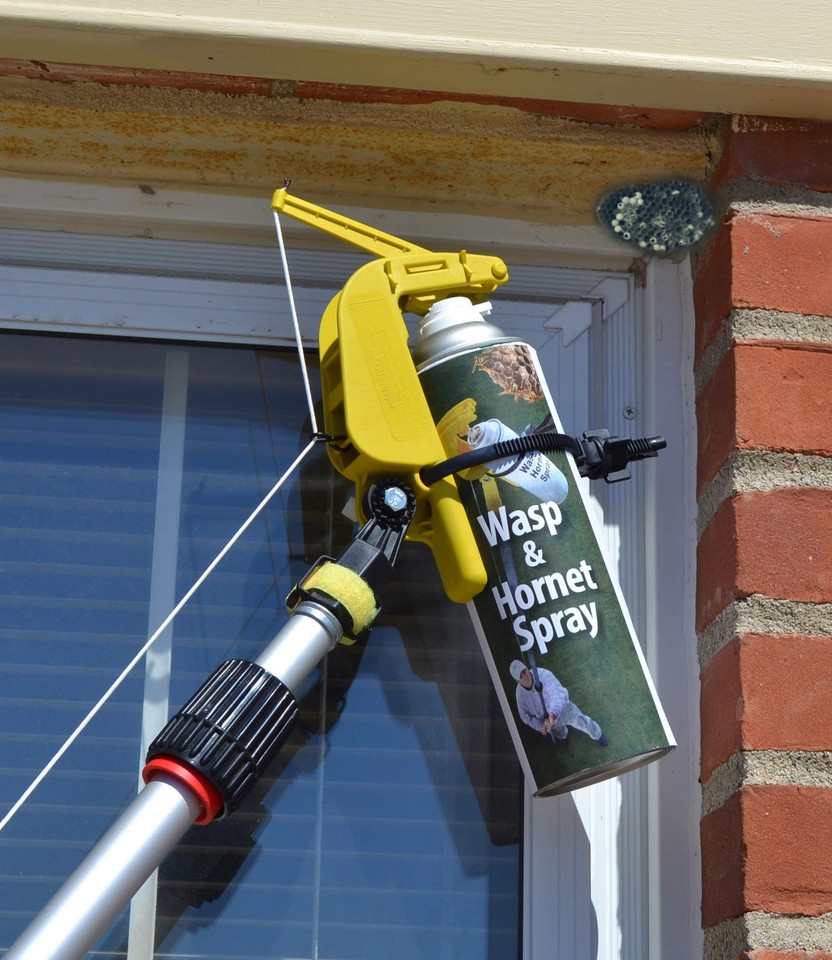 Gotcha Sprayer Pro Triggers Aerosol Wasp Hornet Spray 1 Count Yellow ...