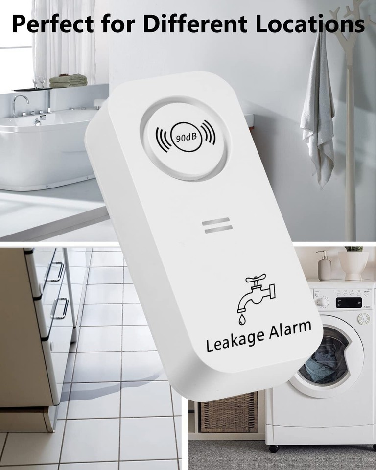 7-PACK Water Leak Alarm Flood Level Overflow Detector Sensor Home ...