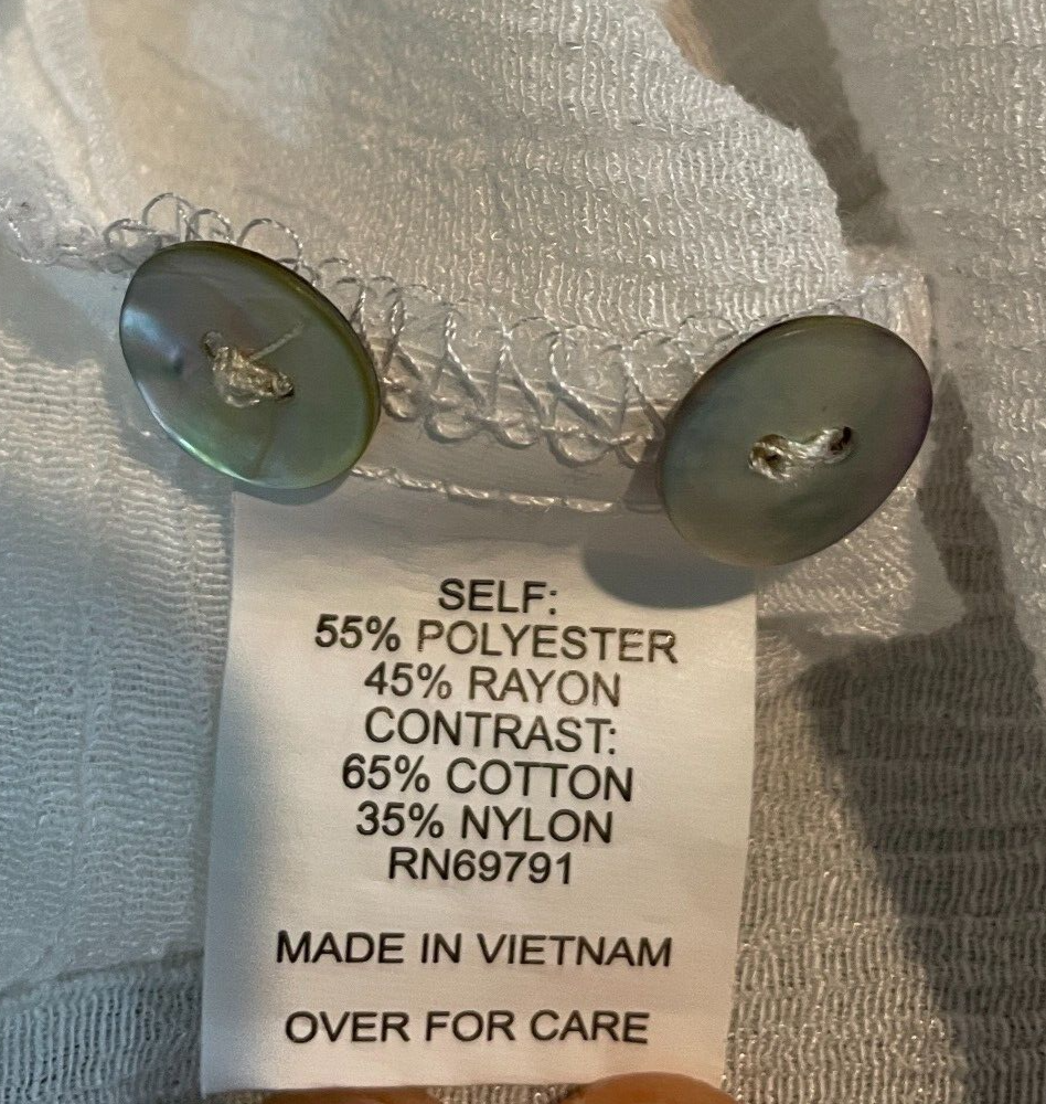 Anthropologie Fig & Flower Women's S Tunic Top Beige/Taupe Embroidered ...