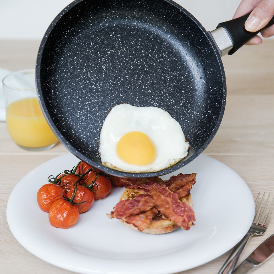 Regis Stone Non-Stick Pan with Tough Non-Scratch Coating, No Oil Needed ...