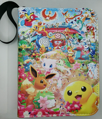 200 Pocket TCG Pokemon Card Binder Fennekin Ho-Oh Pikachu Eevee Mew NEW ...