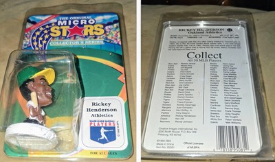 Rickey Henderson 1995 Micro Stars MLB Baseball Mini Figure Oakland ...
