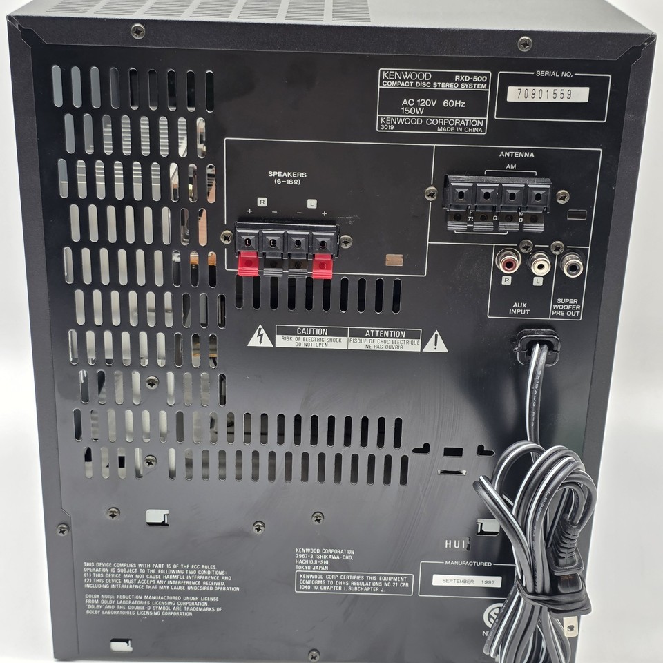 Kenwood XD-500 Stereo System|3 Compact Disc Changer| 2 Cassette Decks ...