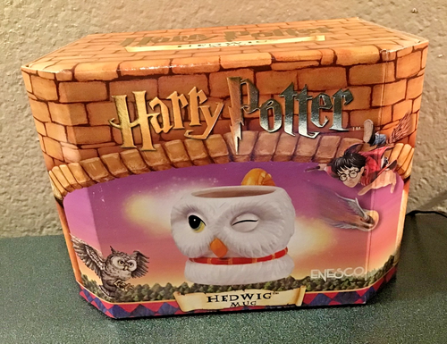 OWLS! Harry Potter Hedwig Mug 12 oz, NEW IN BOX, mug has not seen ...