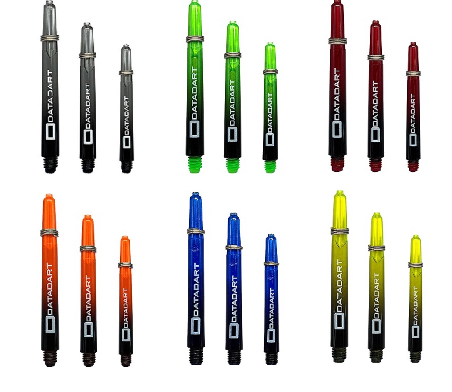 DATADART ARGON FADE DART STEMS 3 LENGTHS | eBay UK