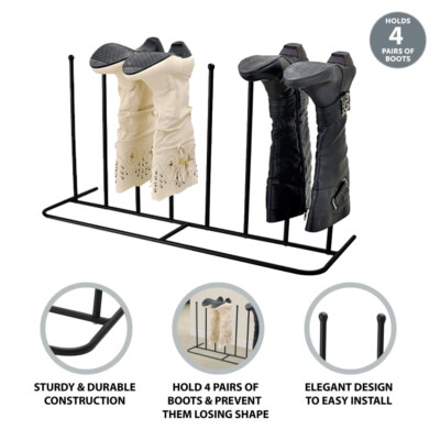 4 Pair Wellington Walking Boot Rack Stand | Wellies Welly Shoes ...