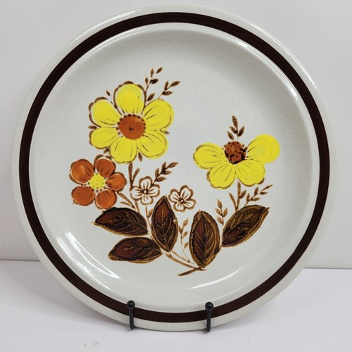 Design Four Stoneware 1510 Sundance Flower Serving Platter Chop Plate ...