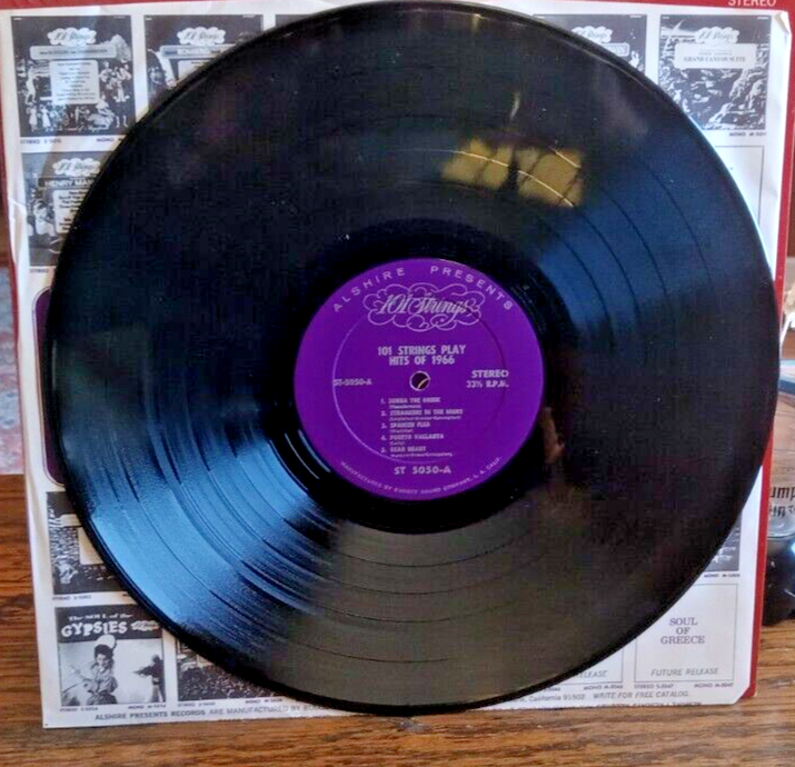 101 Strings Million Seller Hits of 1966 Vinyl LP Record Album | eBay