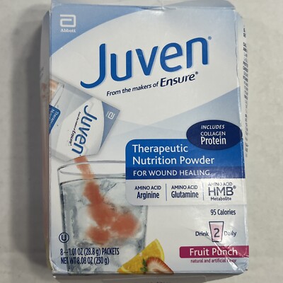 Juven Ensure Therapeutic Nutrition Powder Wound Healing Fruit Punch 8 ...