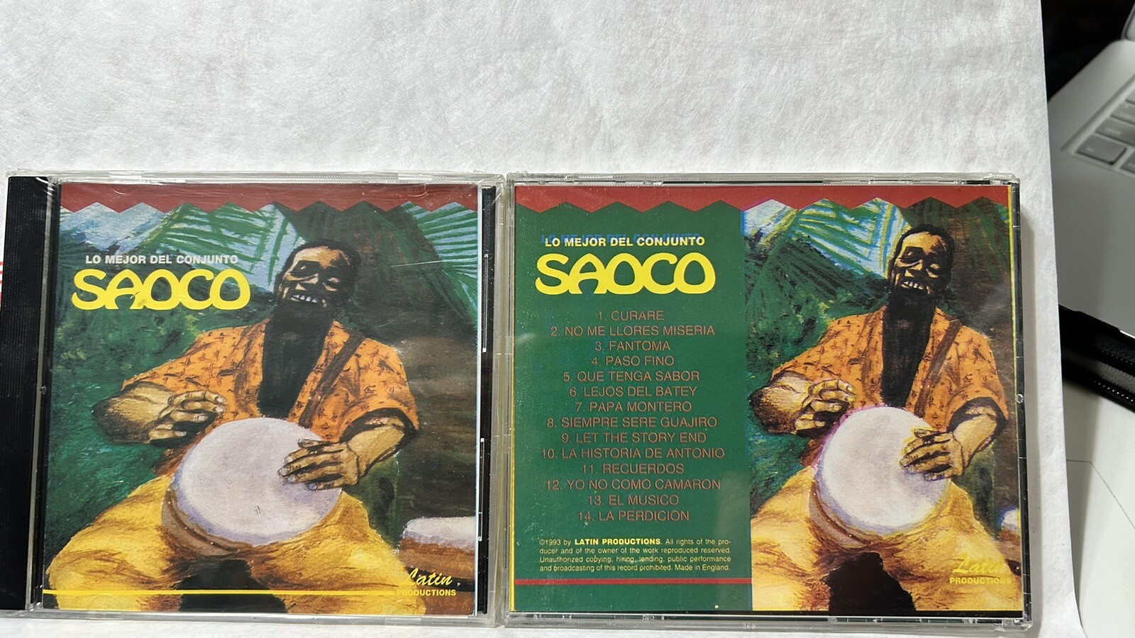 Rare CD Collectors Edition Lo Mejor Del Conjunto Saoco Henry Fiol 1993 ...