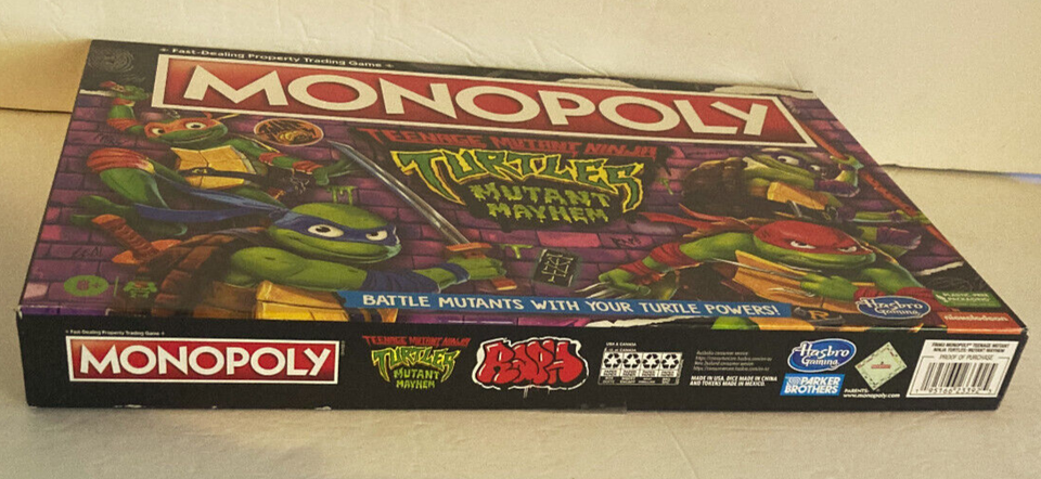 Teenage Mutant Ninja Turtles TMNT Monopoly: Mutant Mayhem Edition ...