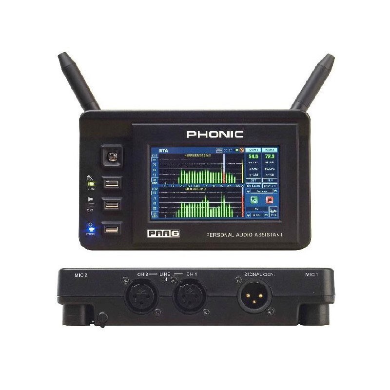 PHONIC PAA6 Dual Channel Handheld Spectrum Analyzer USB2.0 Support ...