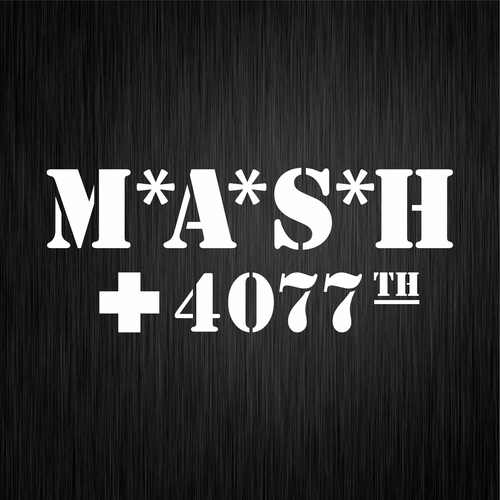 MASH M*A*S*H inspiriert 4077th US Army Weiß Auto Vinyl Decal Sticker ...