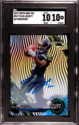 2015 Topps High Tek #94 Tyler Lockett Autograph SGC 10 w/10 AUTO RC | eBay