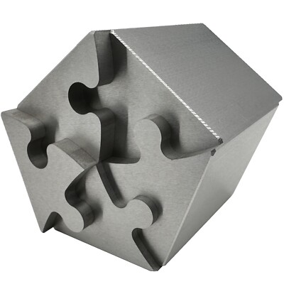 5-Piece Pentagon Puzzle – Zero Tolerance EDM Wire Cut Stainless Steel ...