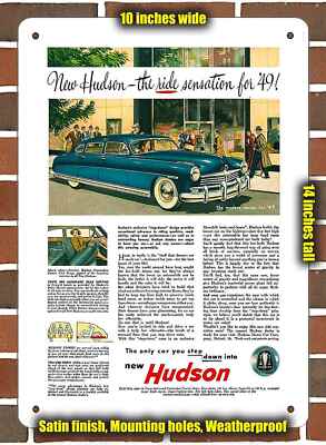 Metal Sign - 1949 Hudson Sedan _2- 10x14 inches | eBay
