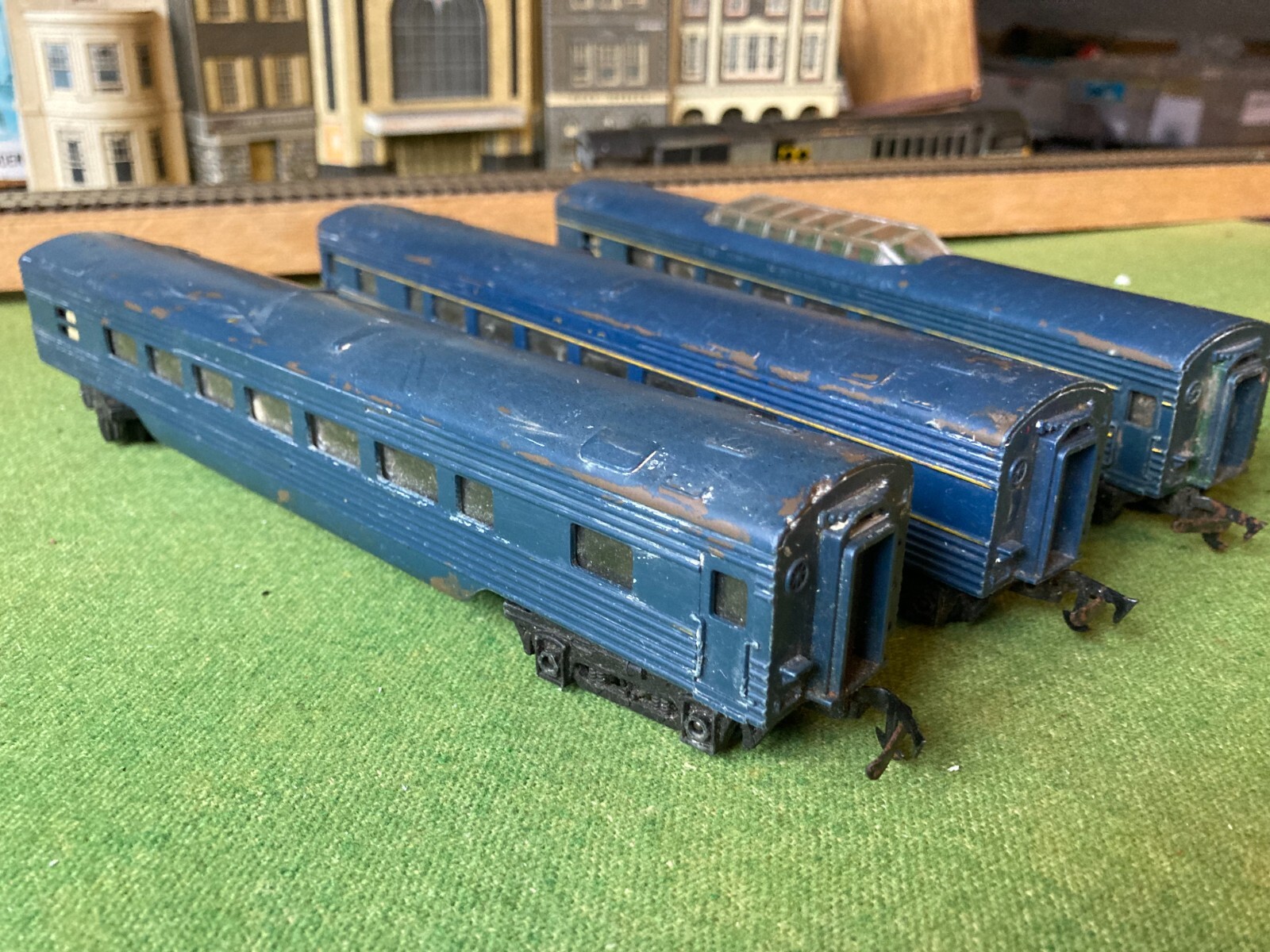 Triang Railways (R1131-33) TC Transcontinental (blue ) Coaches X 3 ...