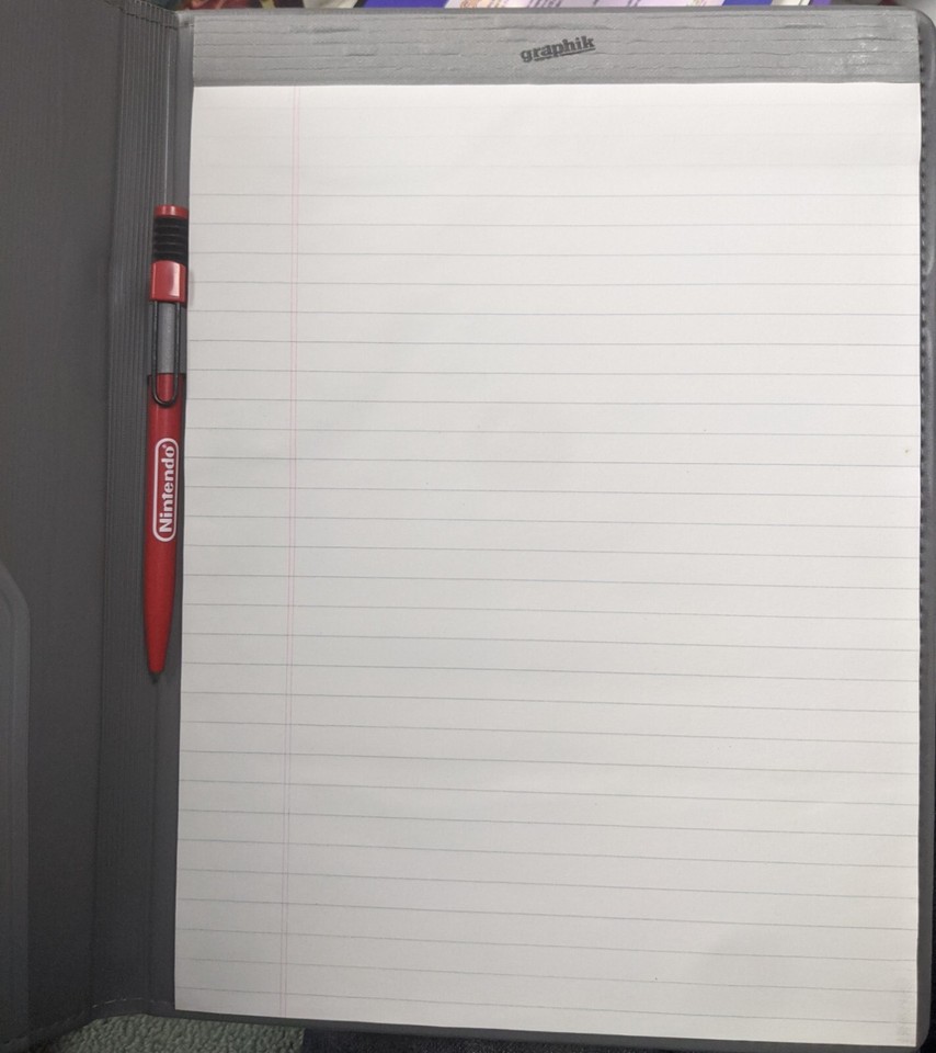 1990's NOA Nintendo N64 Promotion / Employee Notepad Notebook Pen ...