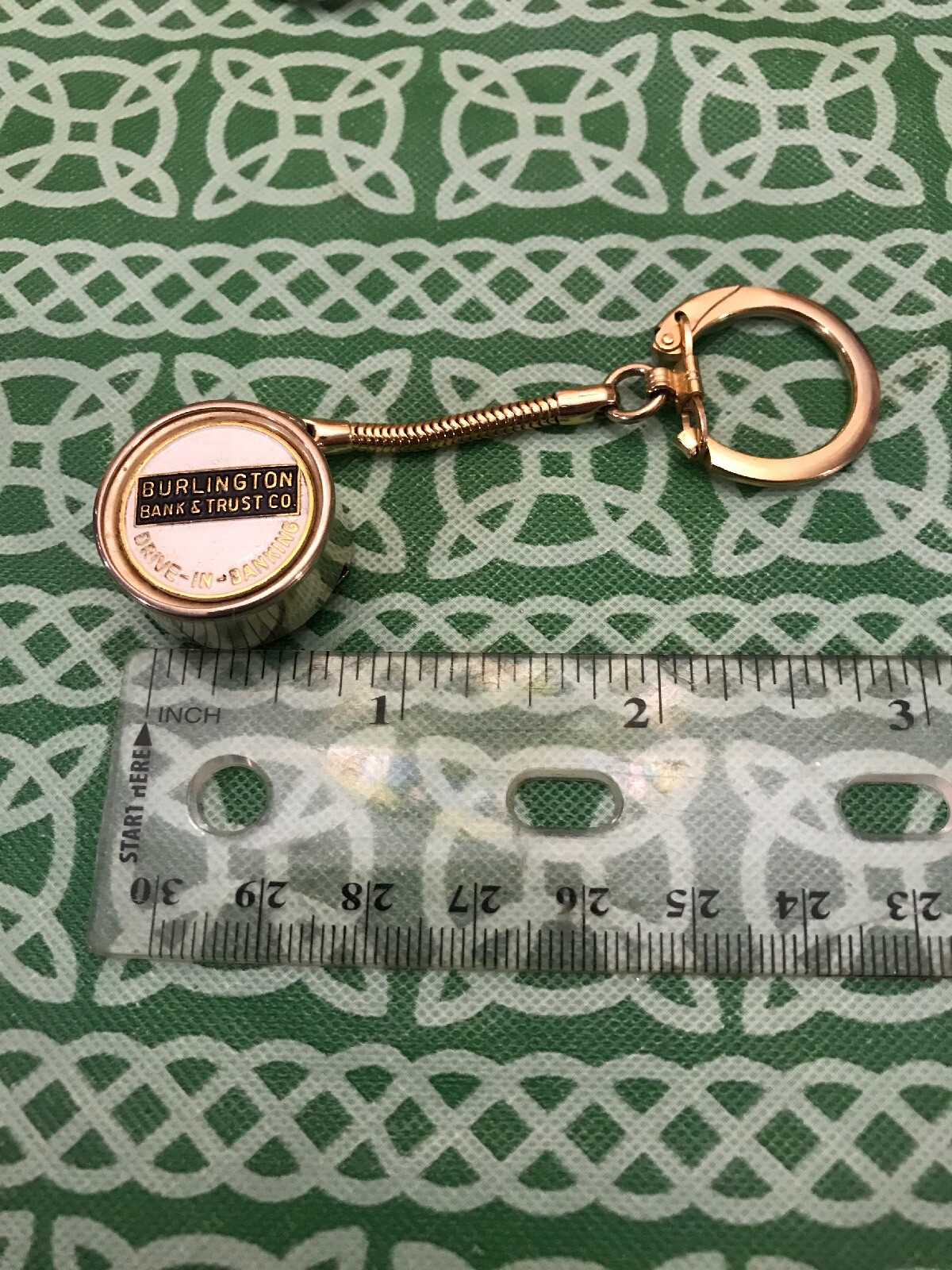 Burlington Bank & Trust Co. Drive-In Banking Vintage Keychain FREE ...