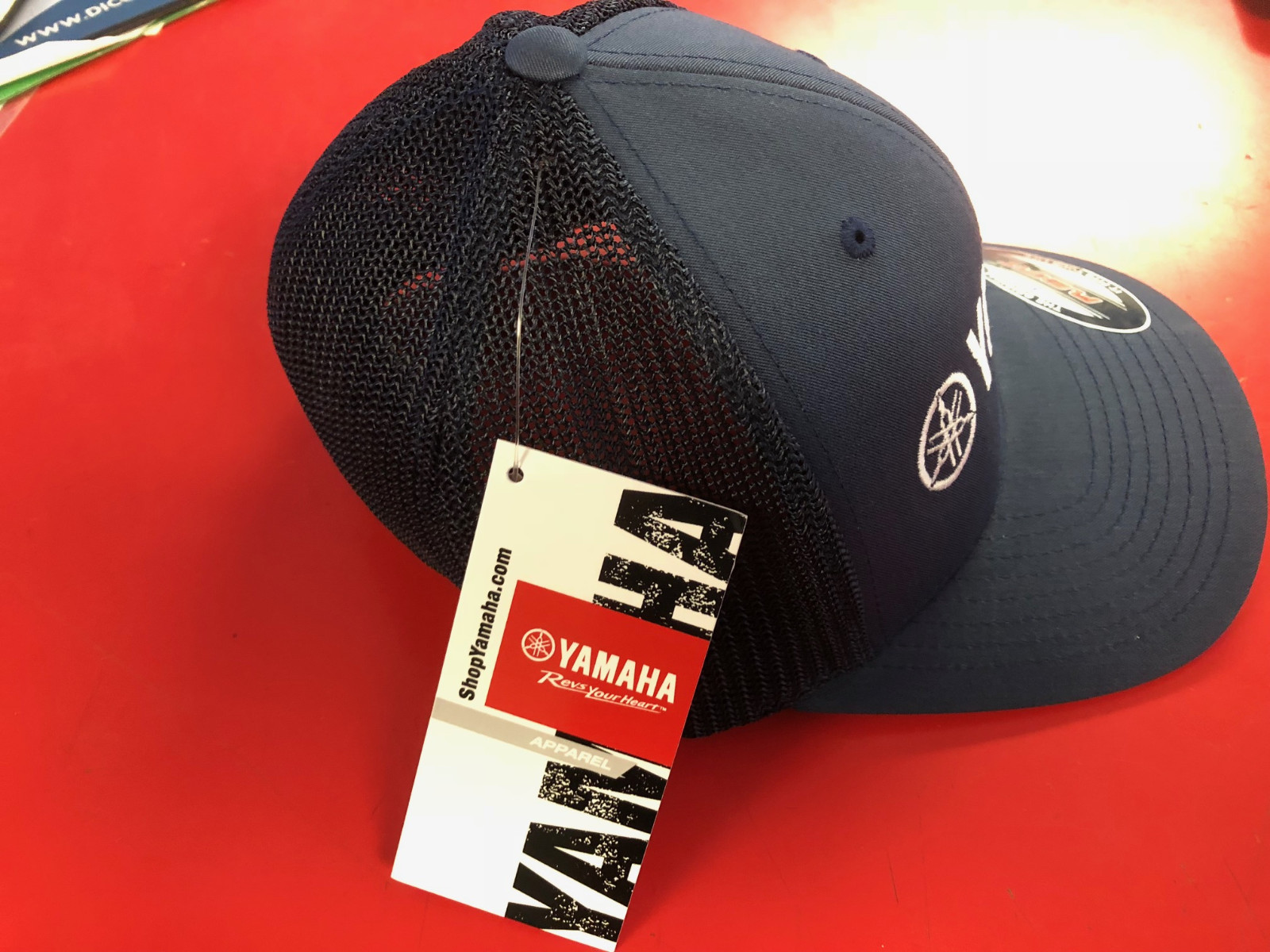 OEM Yamaha OUTBOARD WAVERUNNER Flexfit Mesh Hat Cap Navy Crp-14hff-nv ...