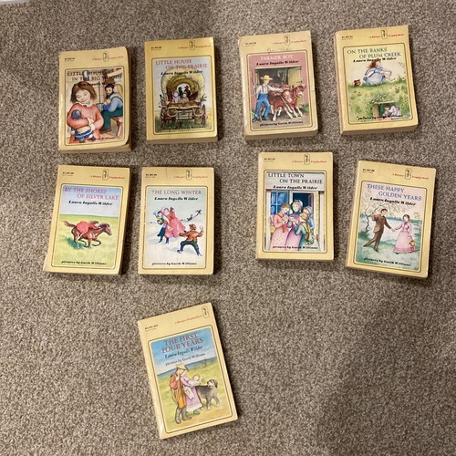 Set LITTLE HOUSE ON THE PRAIRIE Lot Laura Ingalls Wilder Vtg PB Ex Lib ...