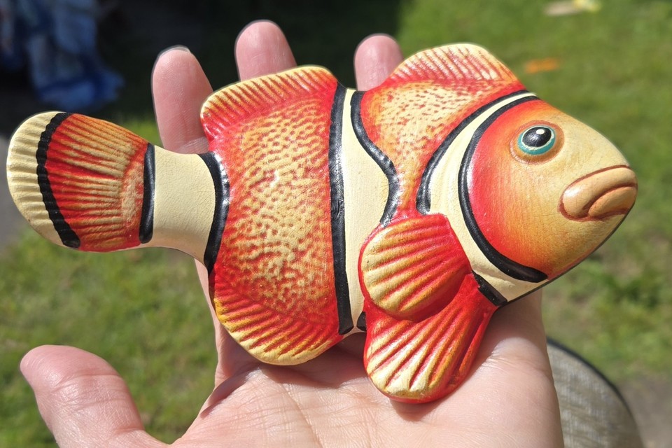 Vintage Pez Varios Style Ceramica Colorful Orange Nemo Clown Fish ...