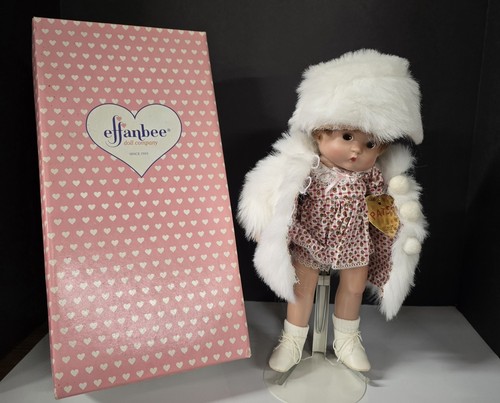 VTG 1997 CHRISTMAS PATSY Replica 1934 Effanbee Doll Limited Ed FUR COAT ...