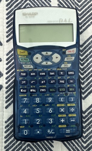 Scientific Calculator -Sharp EL-531W Advanced D.A.L. Translucent Blue ...
