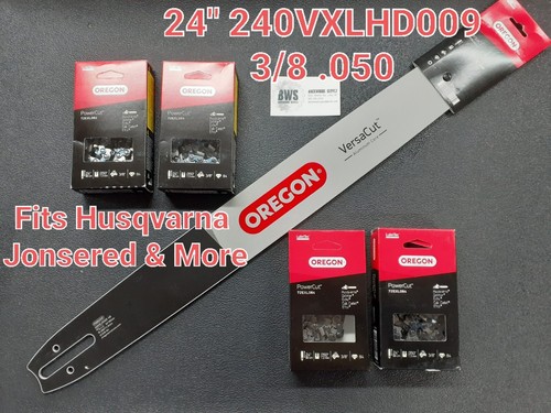 24" Husqvarna 372 XP Chainsaw 240VXLHD009 Oregon Bar 4 Chains 3/8 050 ...