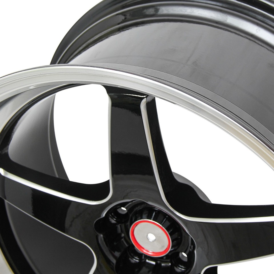 18 X 9.5 In Gloss Black Milling Wheels Rim 5x100 Wheel ET 20 CB 73.1 | eBay