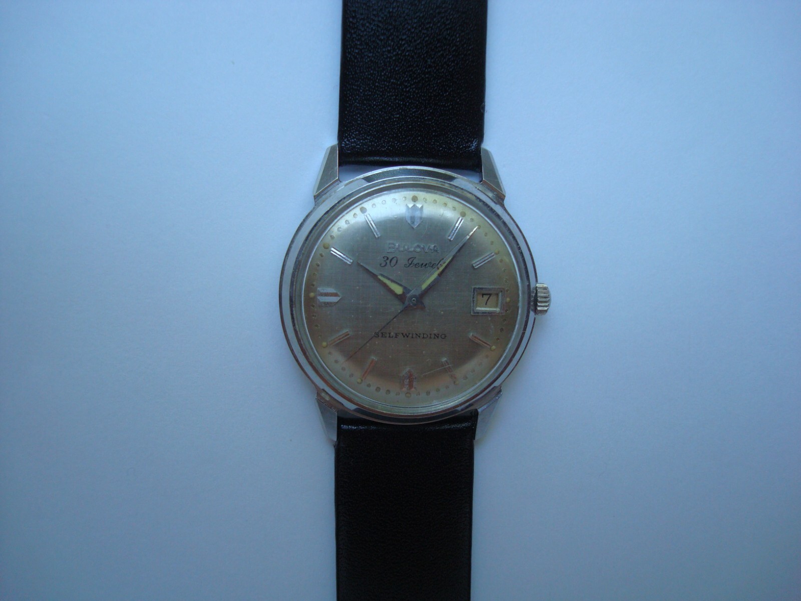 Bulova M6 Mens Automatic Selfwinding SS Watch 30 Jewel 11COACD Date USA ...