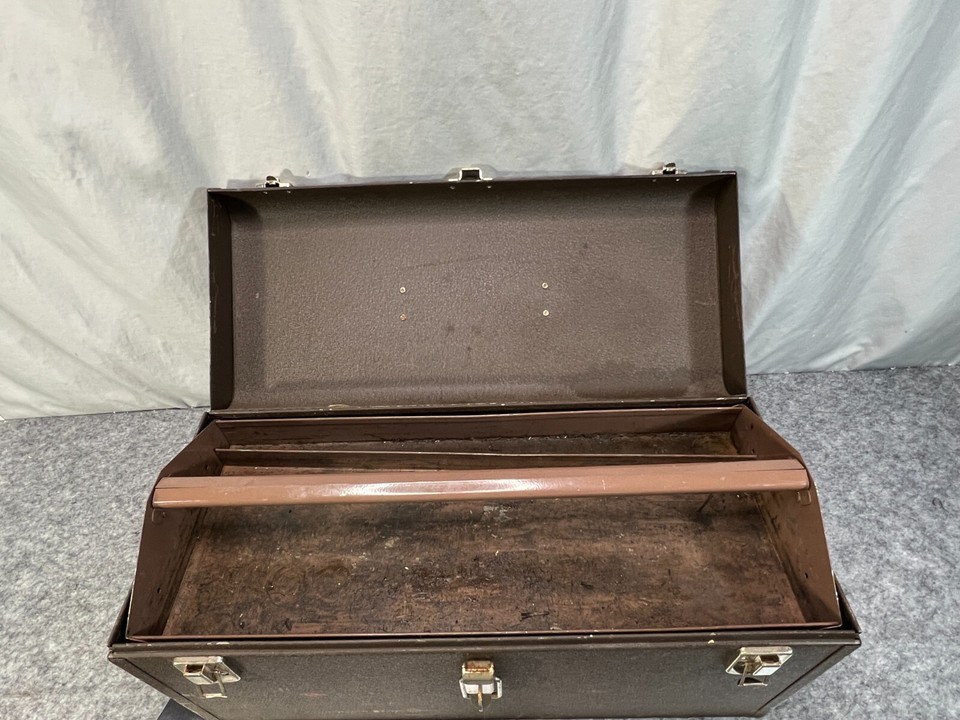 Kennedy K-20-828207 20” Brown Professional Hand Carry Tool Box w tray ...